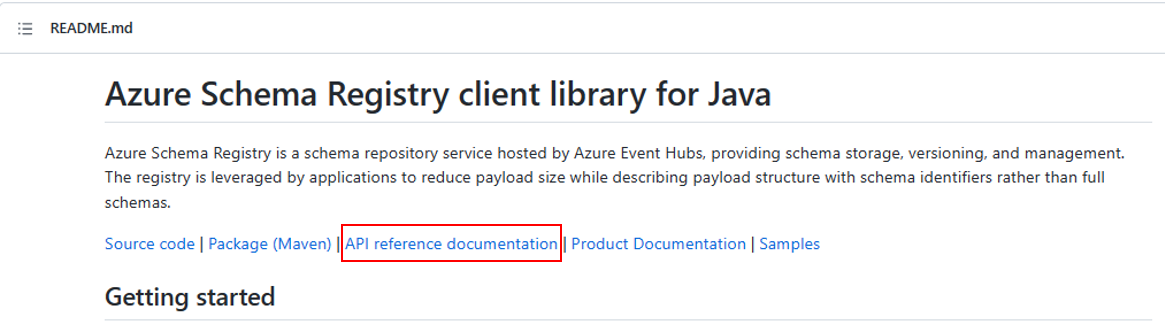Schema Registry ReadMe Issues · Issue #34265 · Azure/azure-sdk-for-java · GitHub