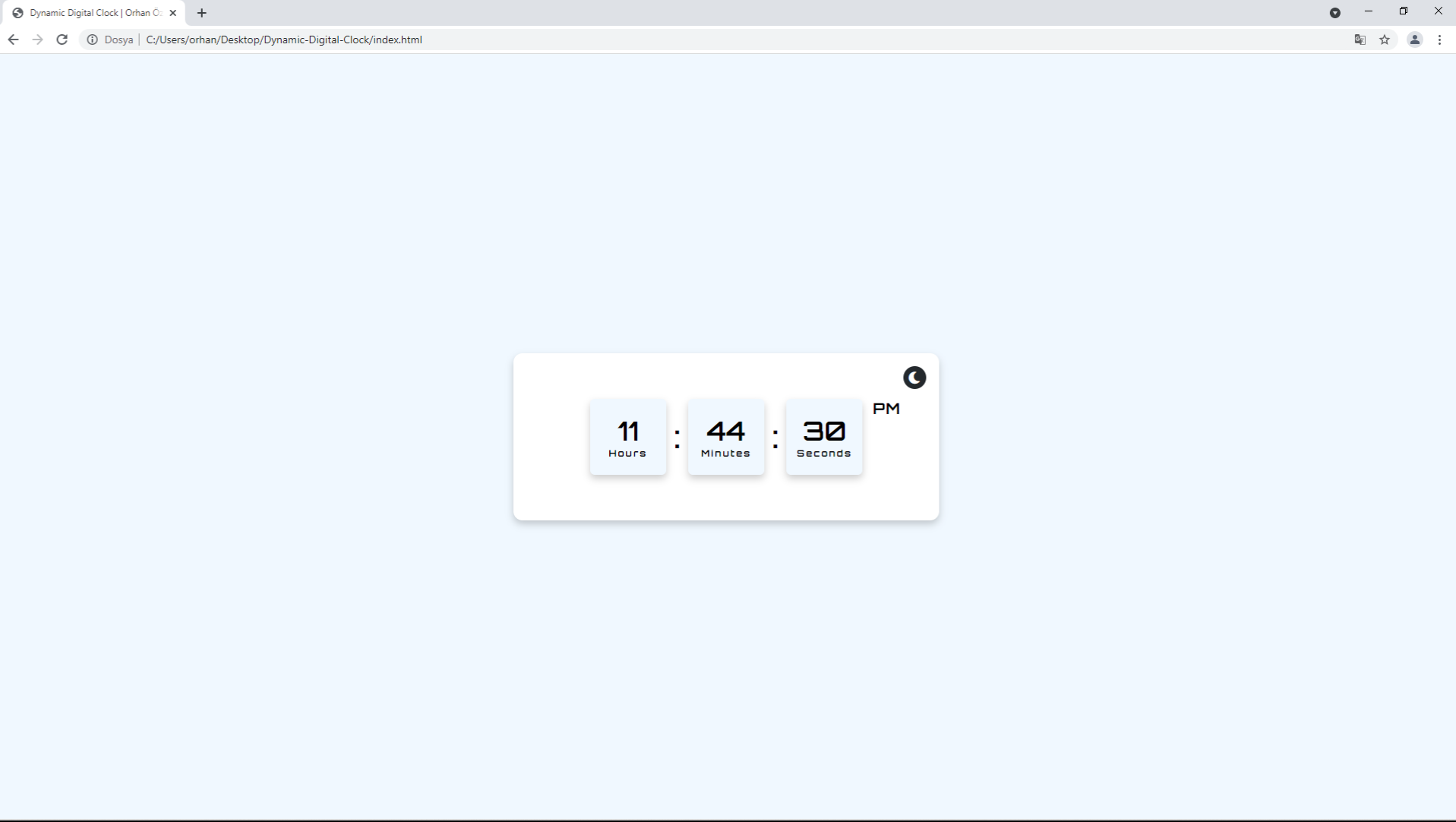 GitHub - Orhan-34/dynamic-digital-clock: light-dark mode usable
