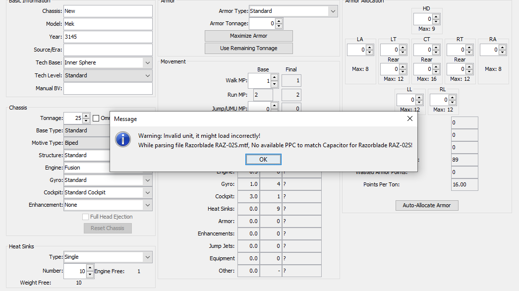 Problem with PPC Capacitors in Mixed Tech Mechs and Vehicles · Issue ...