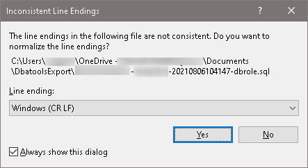 Export-DbaDbRole - Normalize Export File Line Endings · Issue #7689 · dataplat/dbatools · GitHub