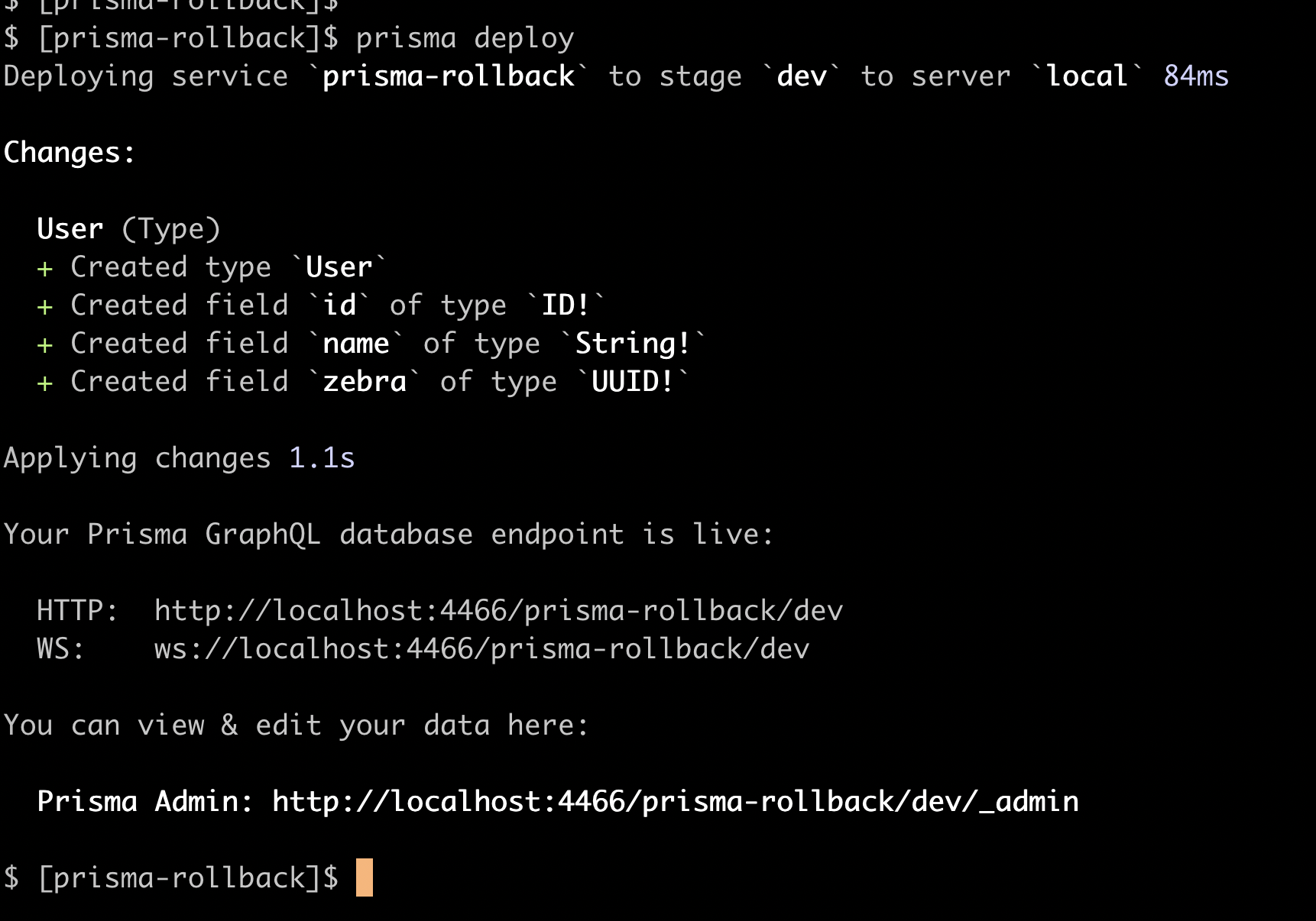 CLI should show rollback message · Issue #4351 · prisma/prisma1 · GitHub