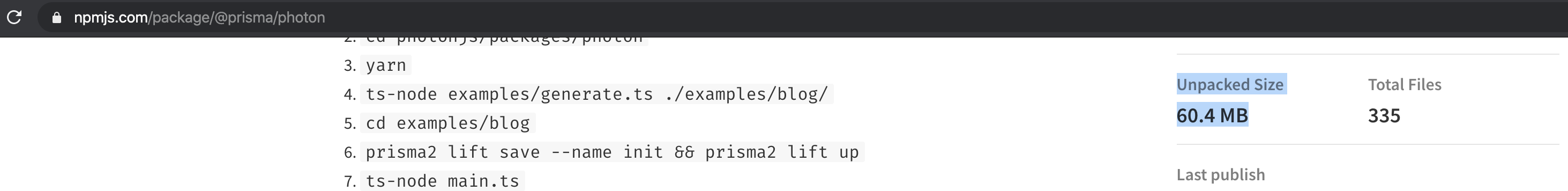 Optimize Photon's size · Issue #388 · prisma/prisma-client-js · GitHub