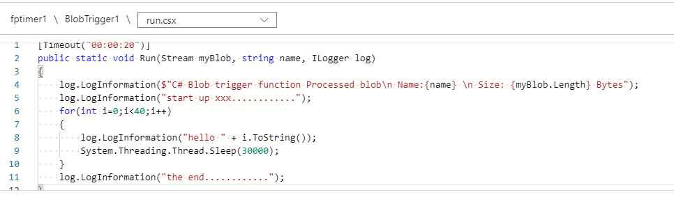 Does the timeout attribute not work for a function? · Issue #1900 · Azure/Azure-Functions · GitHub