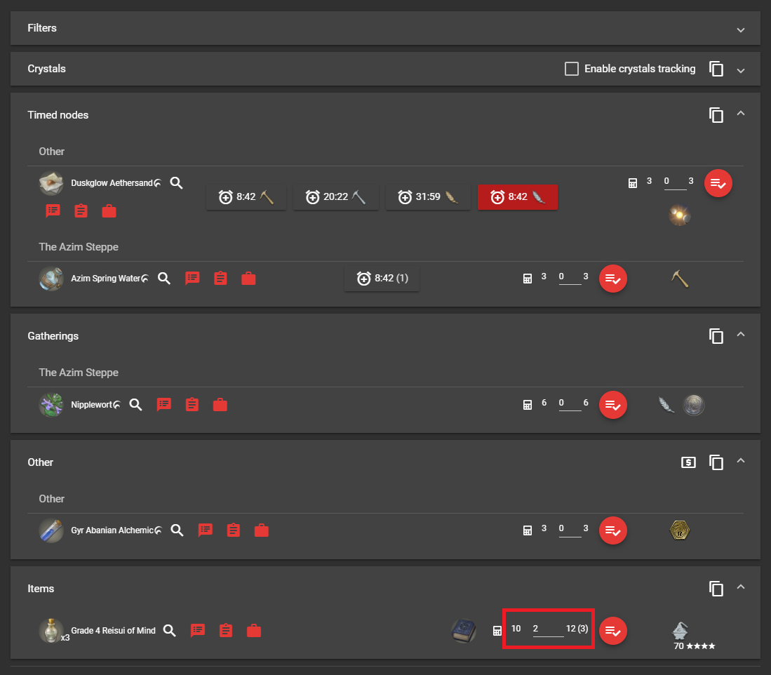 bug: Calculation of items sometimes incorrect · Issue #604 · ffxiv-teamcraft/ffxiv-teamcraft ...