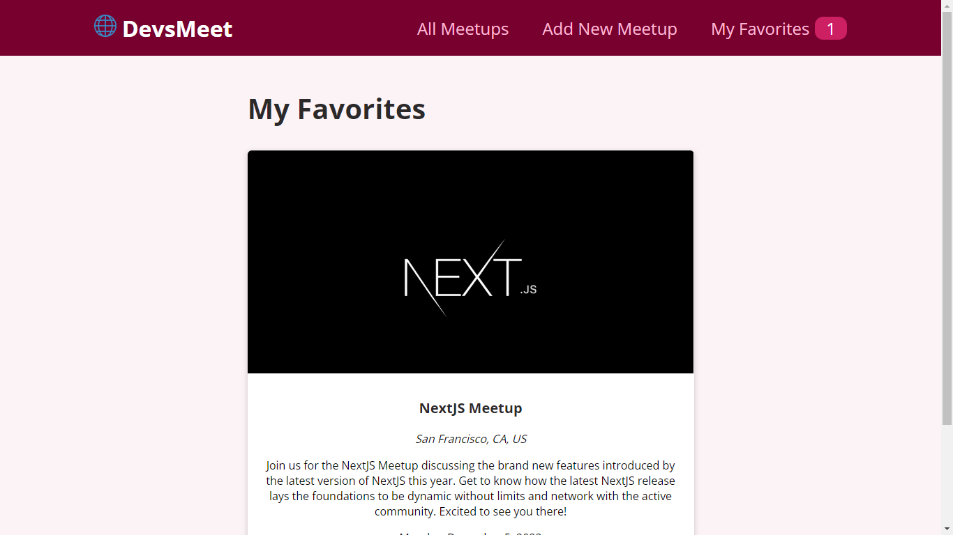 GitHub - abhiThere/devsmeet: A meetups web application to streamline organisation of developer ...