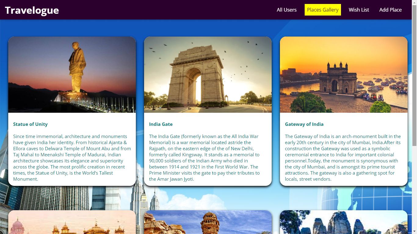 GitHub - abhiThere/travelogue: A travel web app to cherish travel memories 🏖