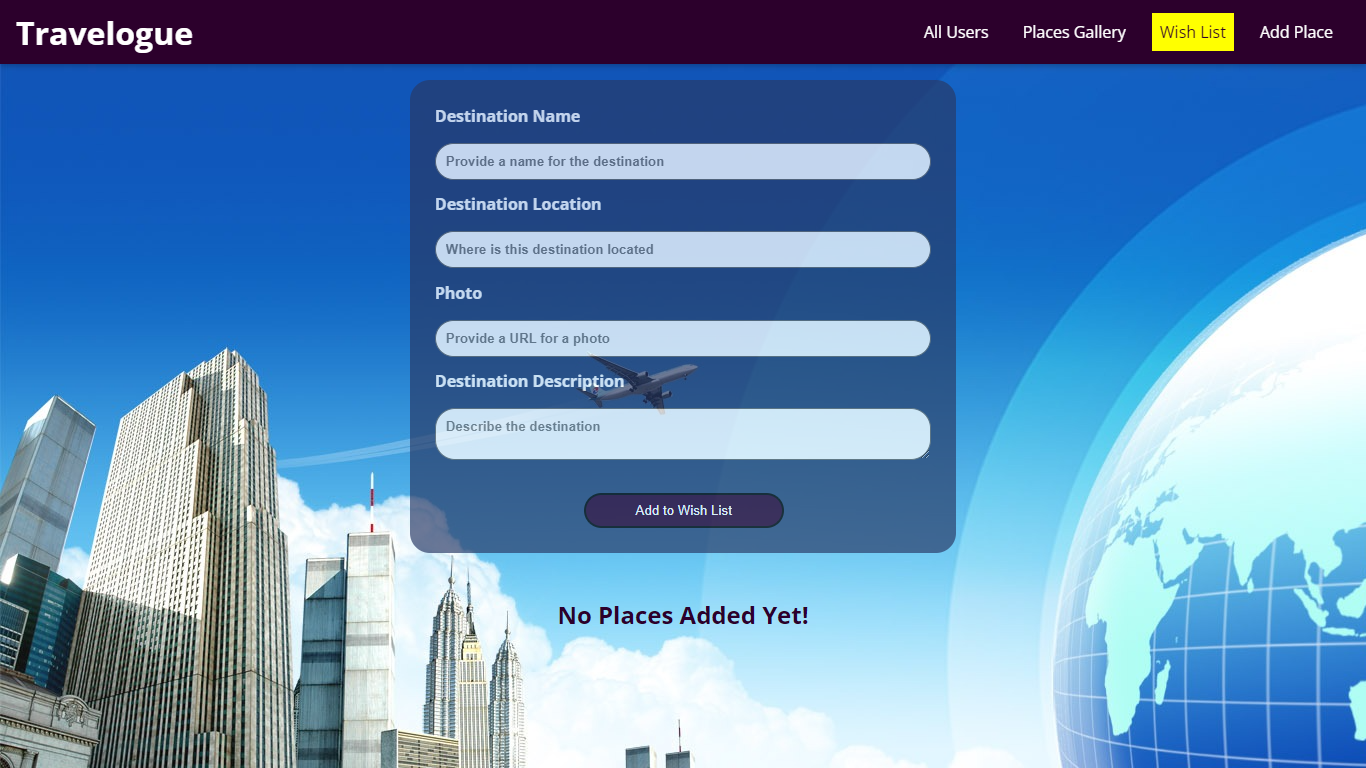 GitHub - abhiThere/travelogue: A travel web app to cherish travel memories 🏖