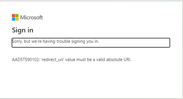 [BUG] AADSTS90102: redirect_uri value must be a valid absolute URI · Issue #1082 · getfider ...