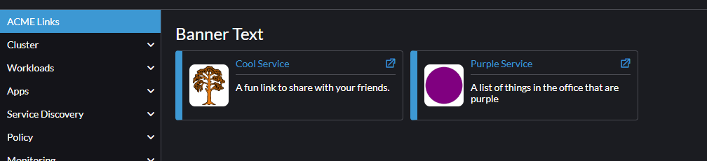 [RFE] Add Ability to Add custom "Landing Pages" similar to Istio · Issue #8704 · rancher ...