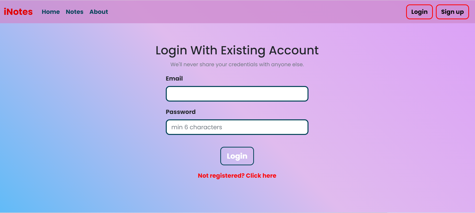 GitHub - krishnasudan909/iNotes: A notes taking web-app using MERN ...