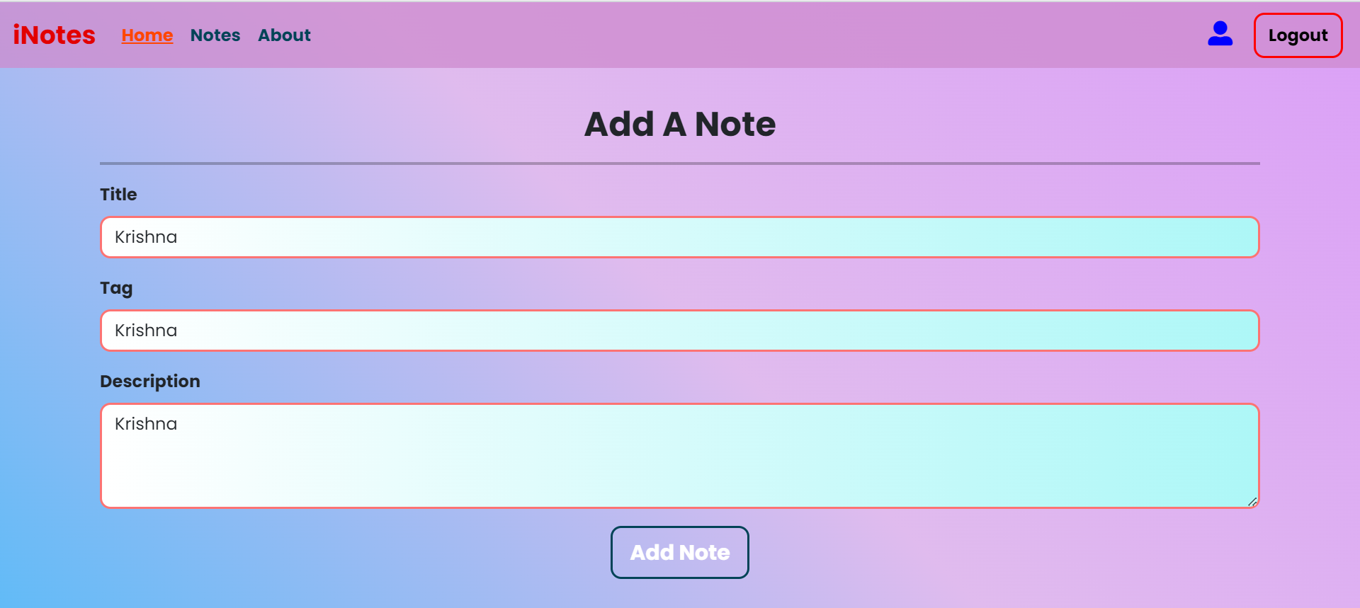 GitHub - krishnasudan909/iNotes: A notes taking web-app using MERN ...