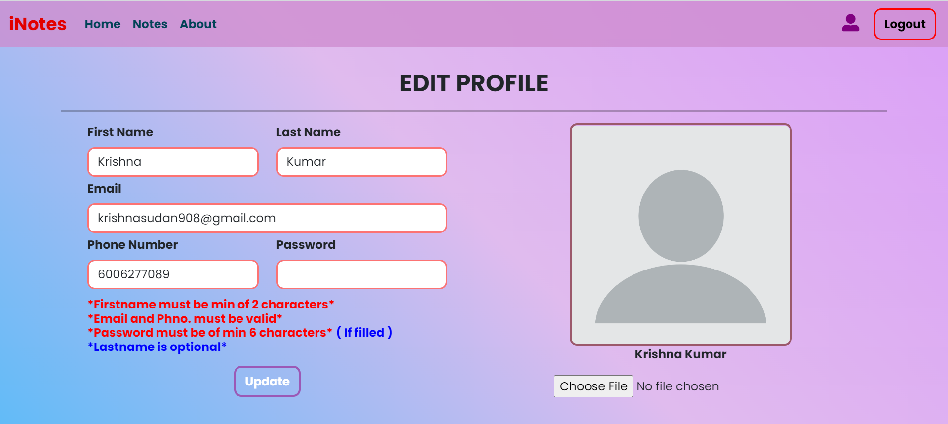GitHub - krishnasudan909/iNotes: A notes taking web-app using MERN ...
