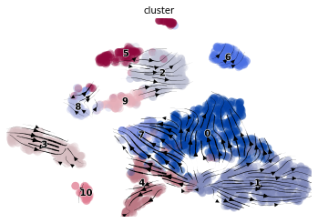 remove labels from clusters on plot · Issue #363 · theislab/scvelo · GitHub