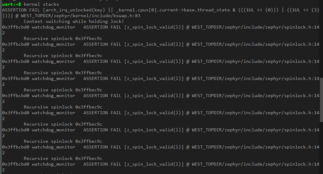 Esp32 Crash In Kernel Shell When Configasserty · Issue 56865 · Zephyrproject Rtoszephyr · Github 5147