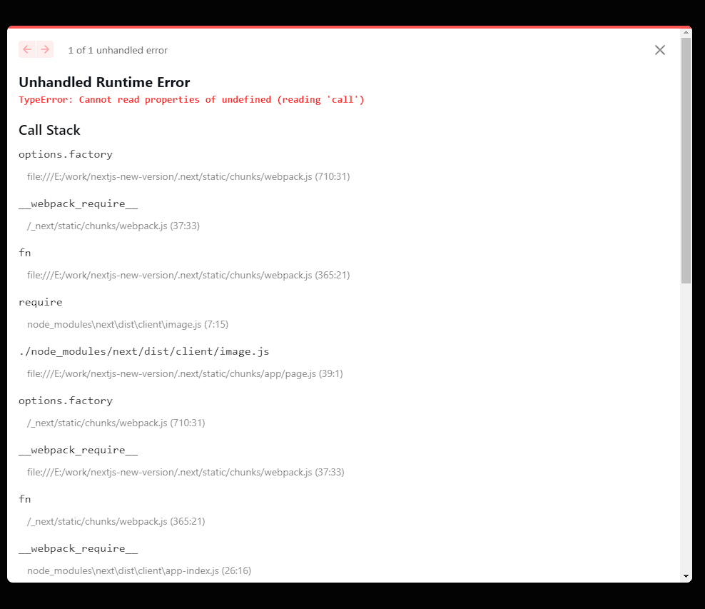 Bug On Next Js 13 0 7 · Issue 44228 · Vercel Next Js · Github