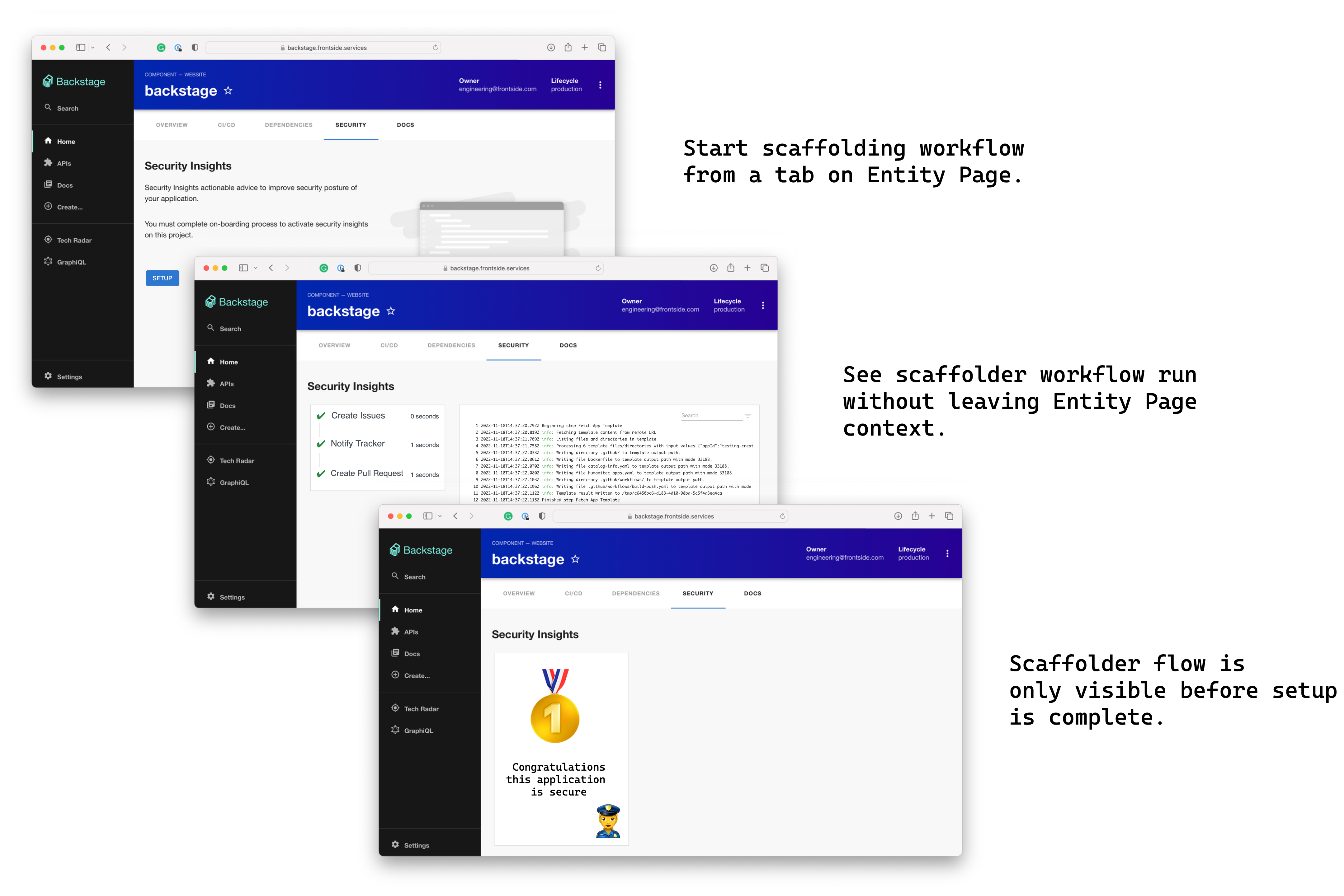 🚀 Feature: Embed Scaffolder create flow into Catalog entity page · Issue #14706 · backstage ...