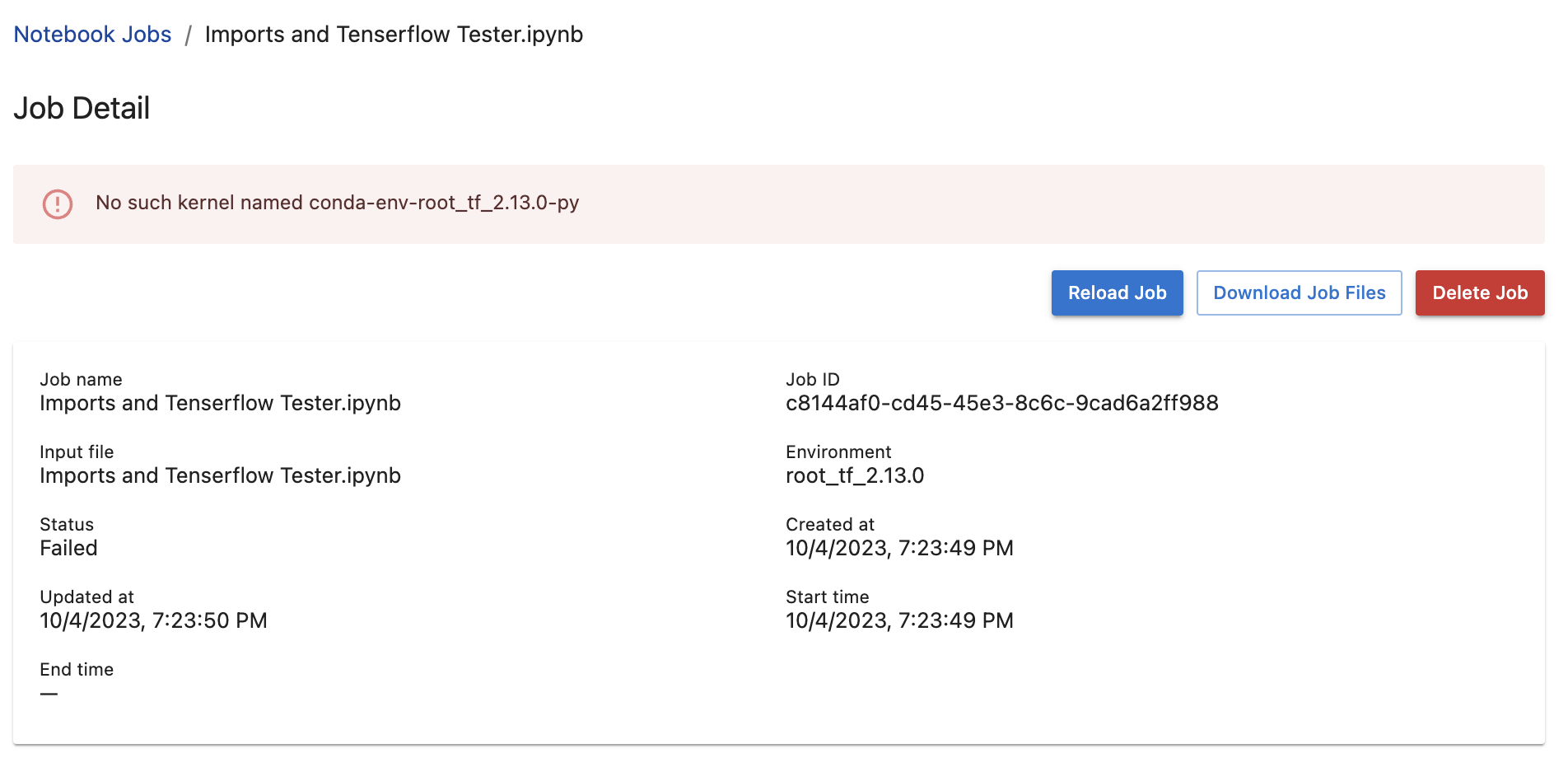 No Such Kernel Named Conda Env Root Tf 2 13 0 Py When Using Mamba · Issue 439 · Jupyter Server