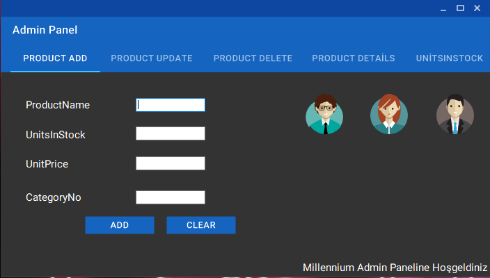 GitHub - emirhandogandemir/MillenniumShop: Burada size bir windows form ...