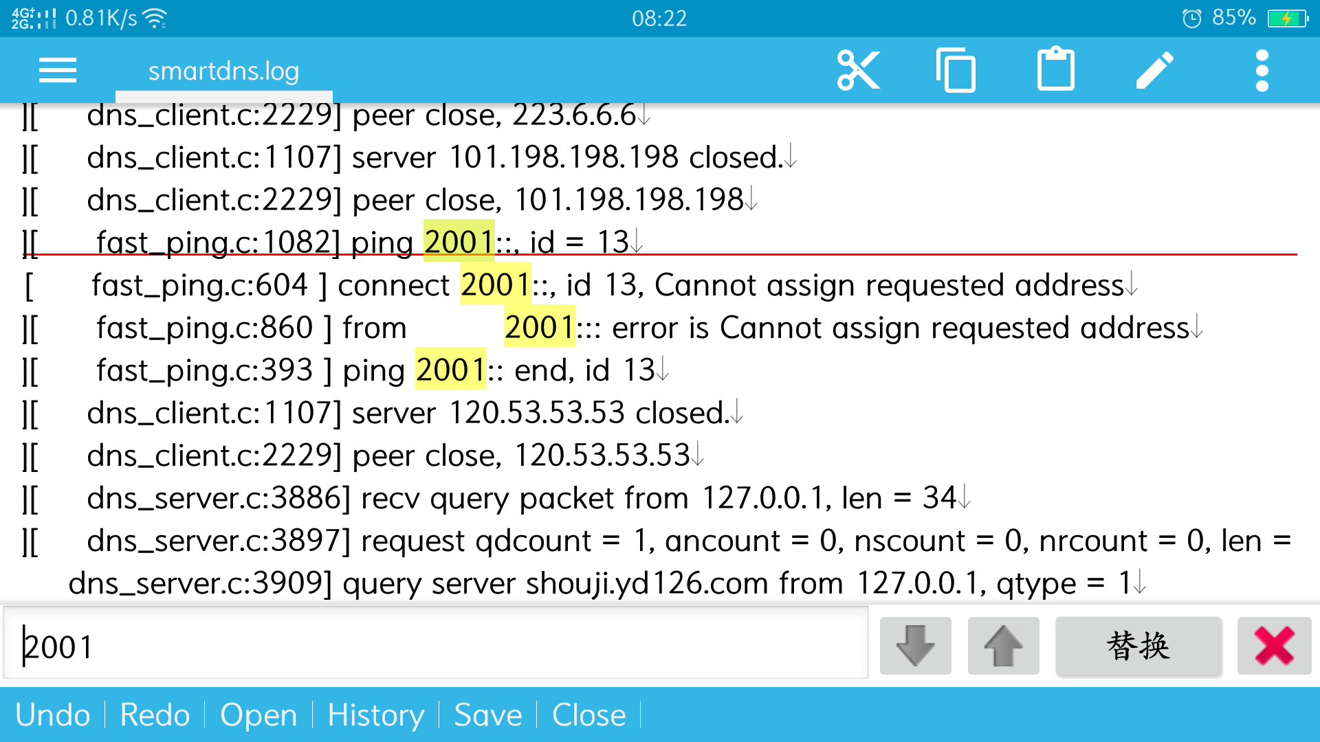 ERROR日志：connect 2001::, id 1, Cannot assign requested address · Issue #952 · pymumu/smartdns ...
