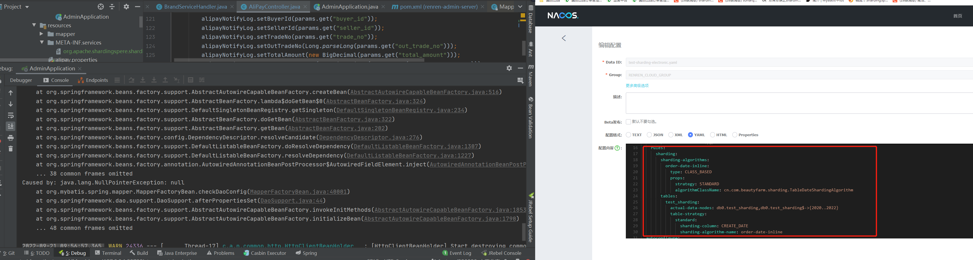 Caused By Javalangnullpointerexception Null · Issue 21102 · Apacheshardingsphere · Github 