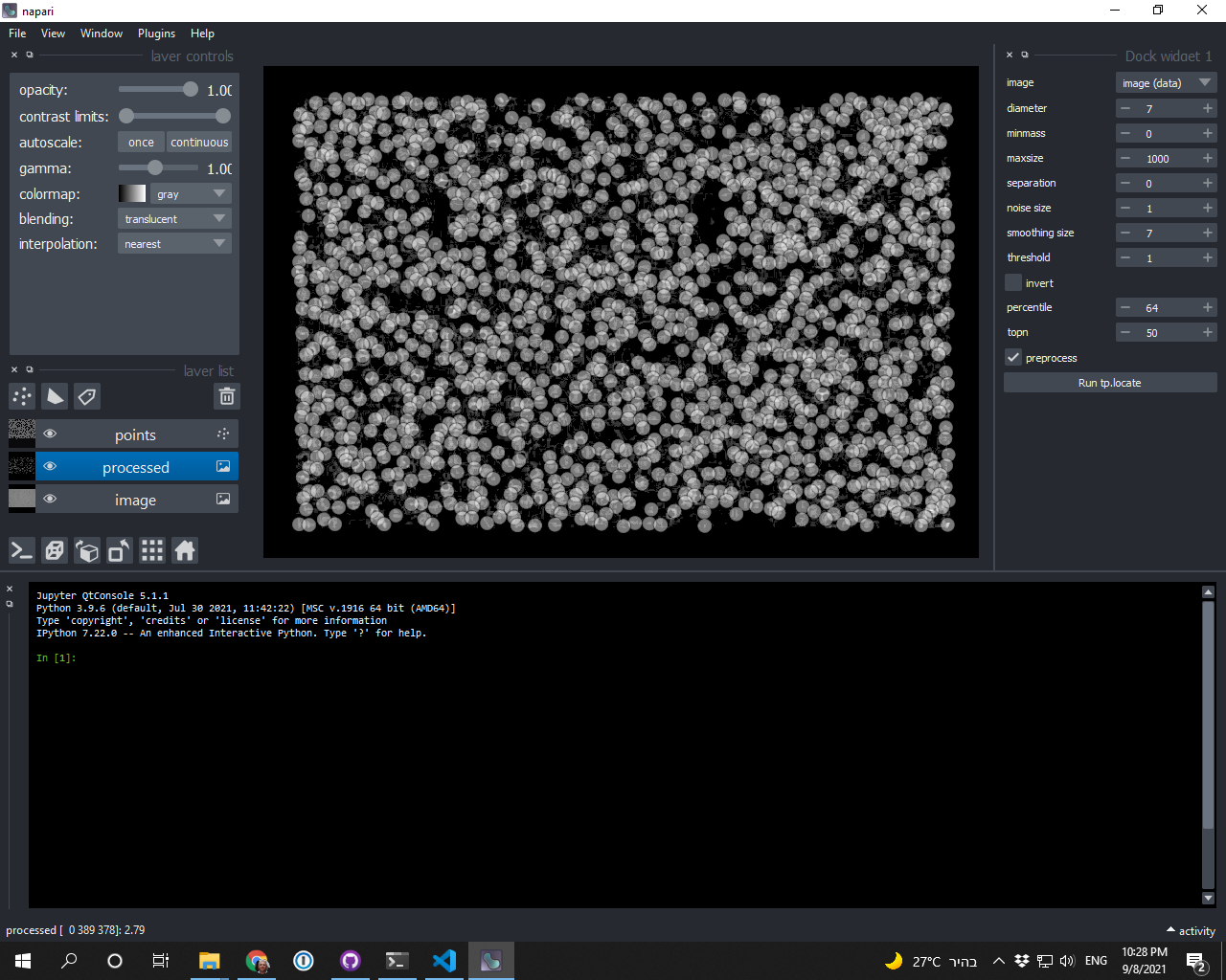 Napari is a great image viewer and it has a straightforward widget ...