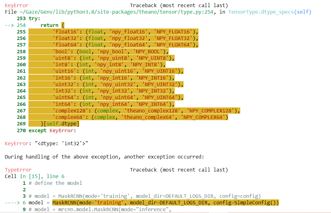 Unable To Run The Following Line Model Maskrcnn Mode Training Model Dir Default Logs Dir