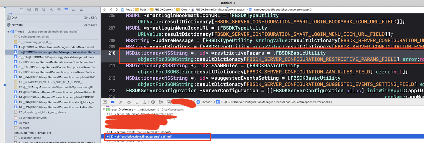 Nsnull Count Unrecognized Selector Sent To Instance 0x22d0ed7f0 · Issue 1430 · Facebook