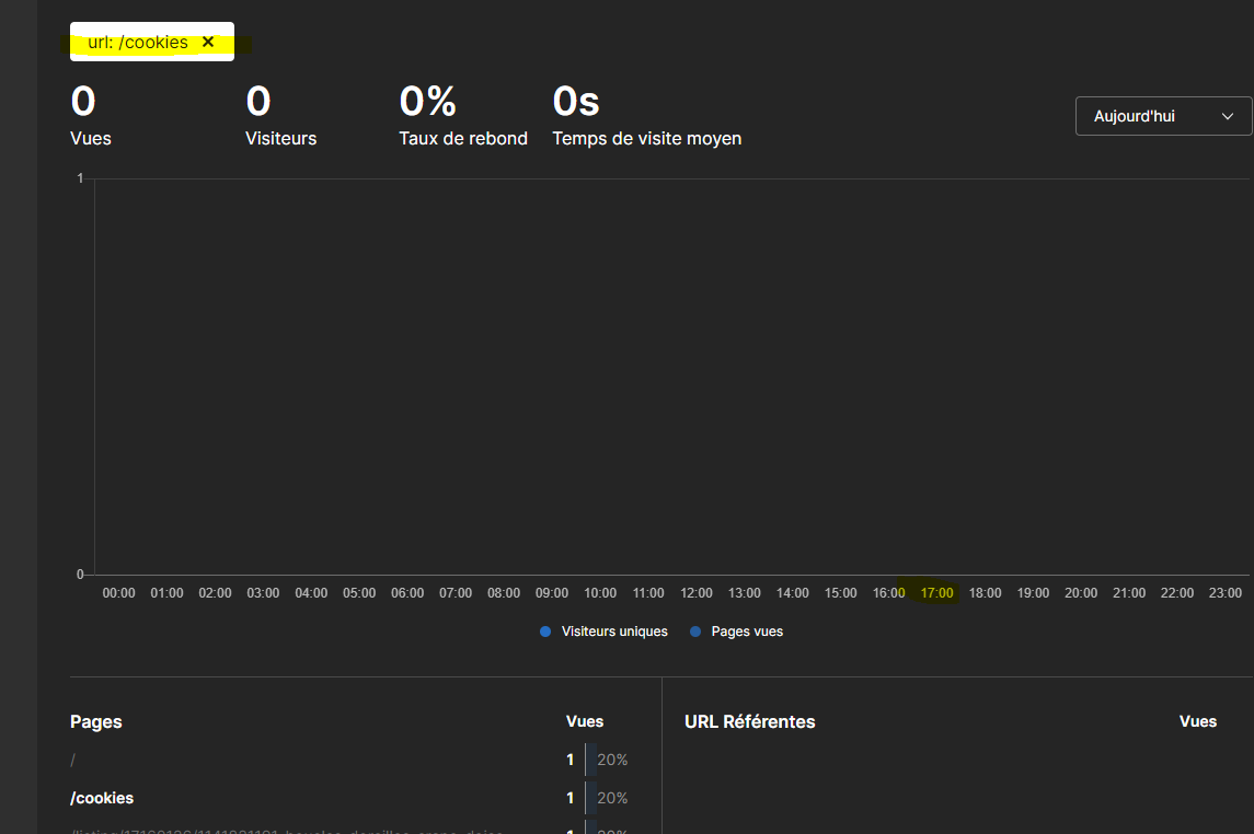 clic on /page will add /page filter but doesn't render related pageview chart · Issue #1001 ...