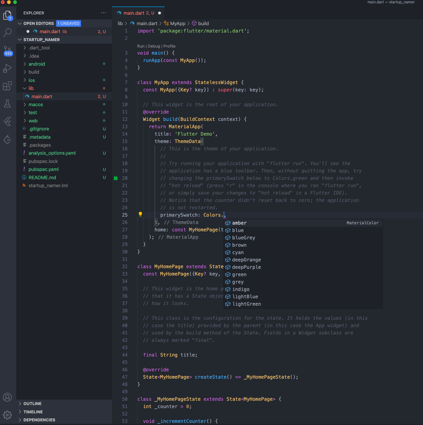 Code completion not work on android studio · Issue #5829 · flutter/flutter-intellij · GitHub