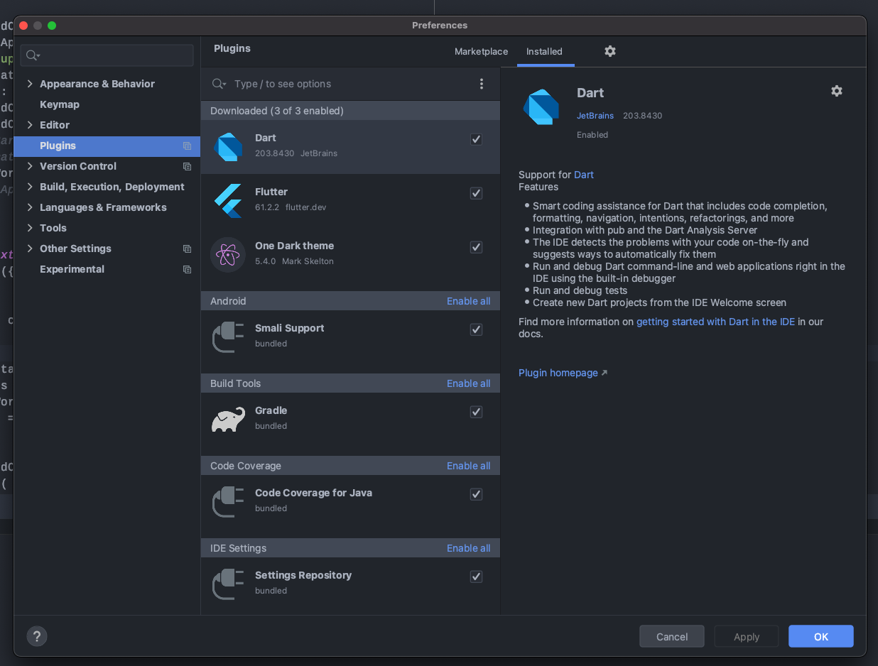 Code completion not work on android studio · Issue #5829 · flutter/flutter-intellij · GitHub