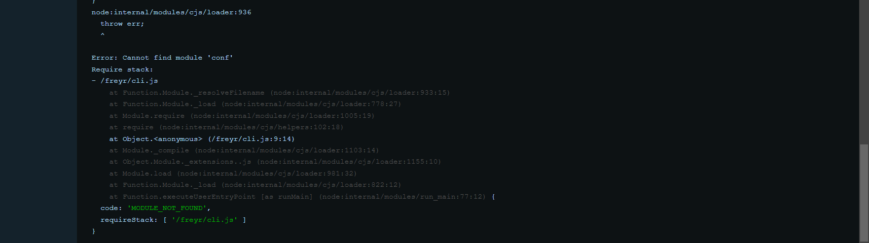 npm error... also i am a newbie · Issue #160 · miraclx/freyr-js · GitHub