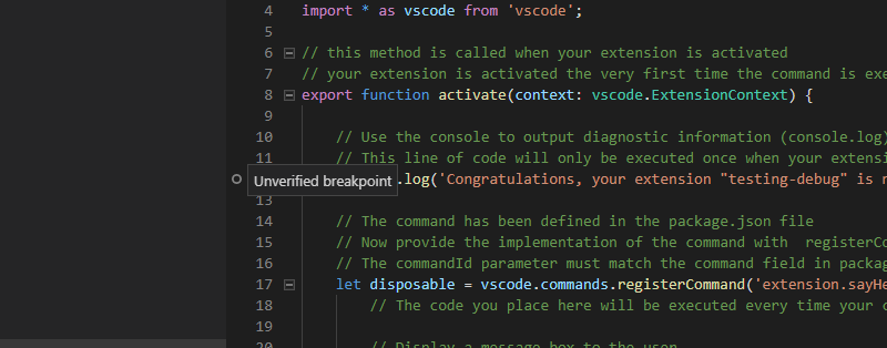 Cannot debug generated vscode extension code · Issue #60896 · microsoft ...