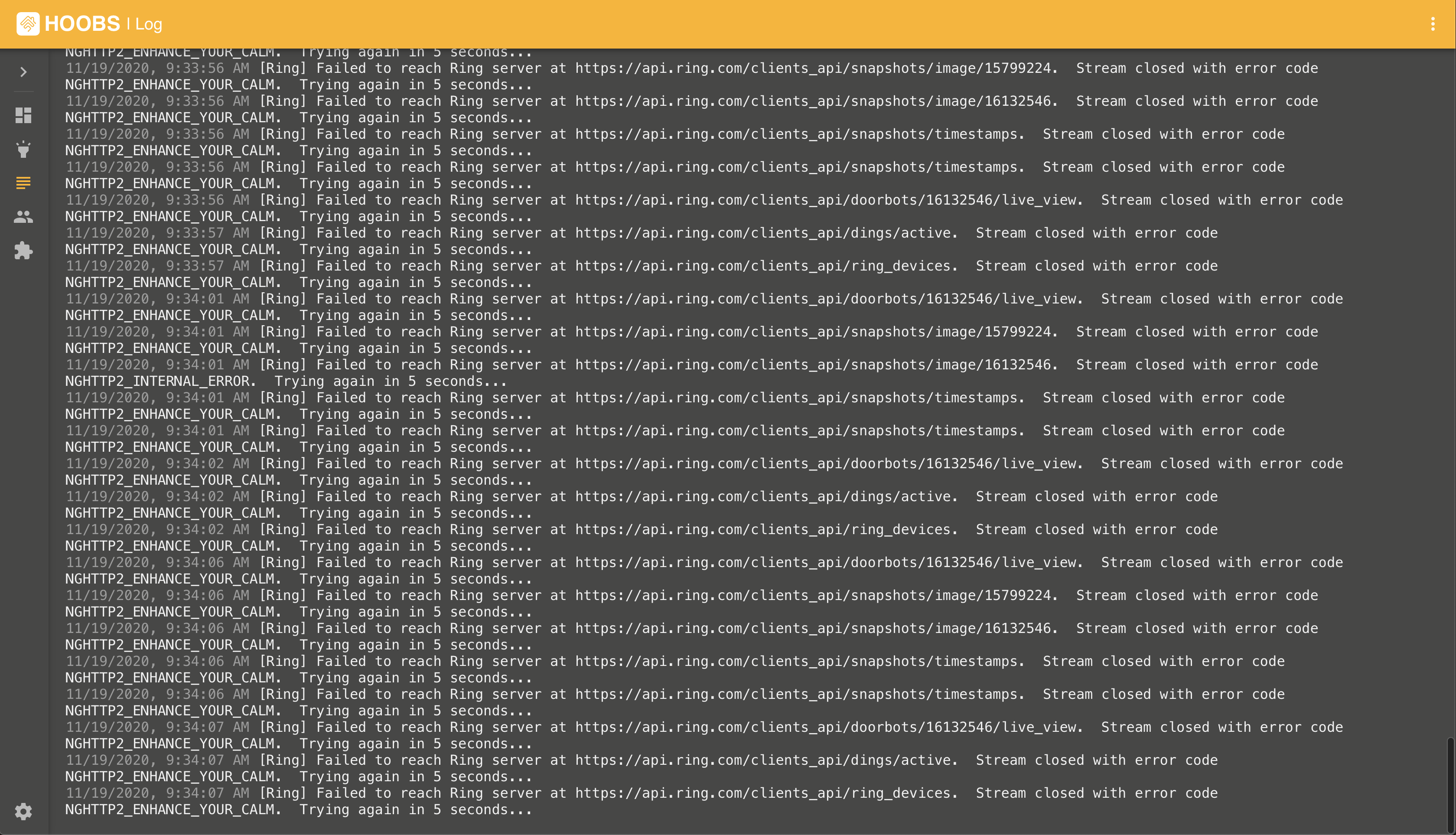 Ring Cameras · Issue #913 · hoobs-org/HOOBS · GitHub