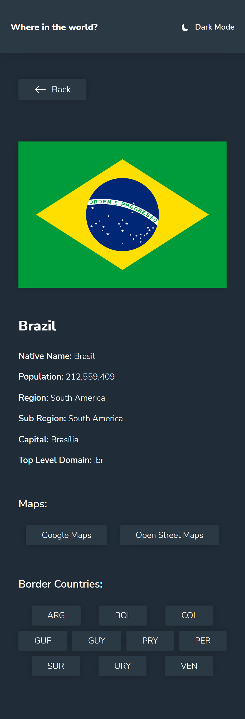 Github Carloserm Rest Api Countries Frontend Mentor Challenge