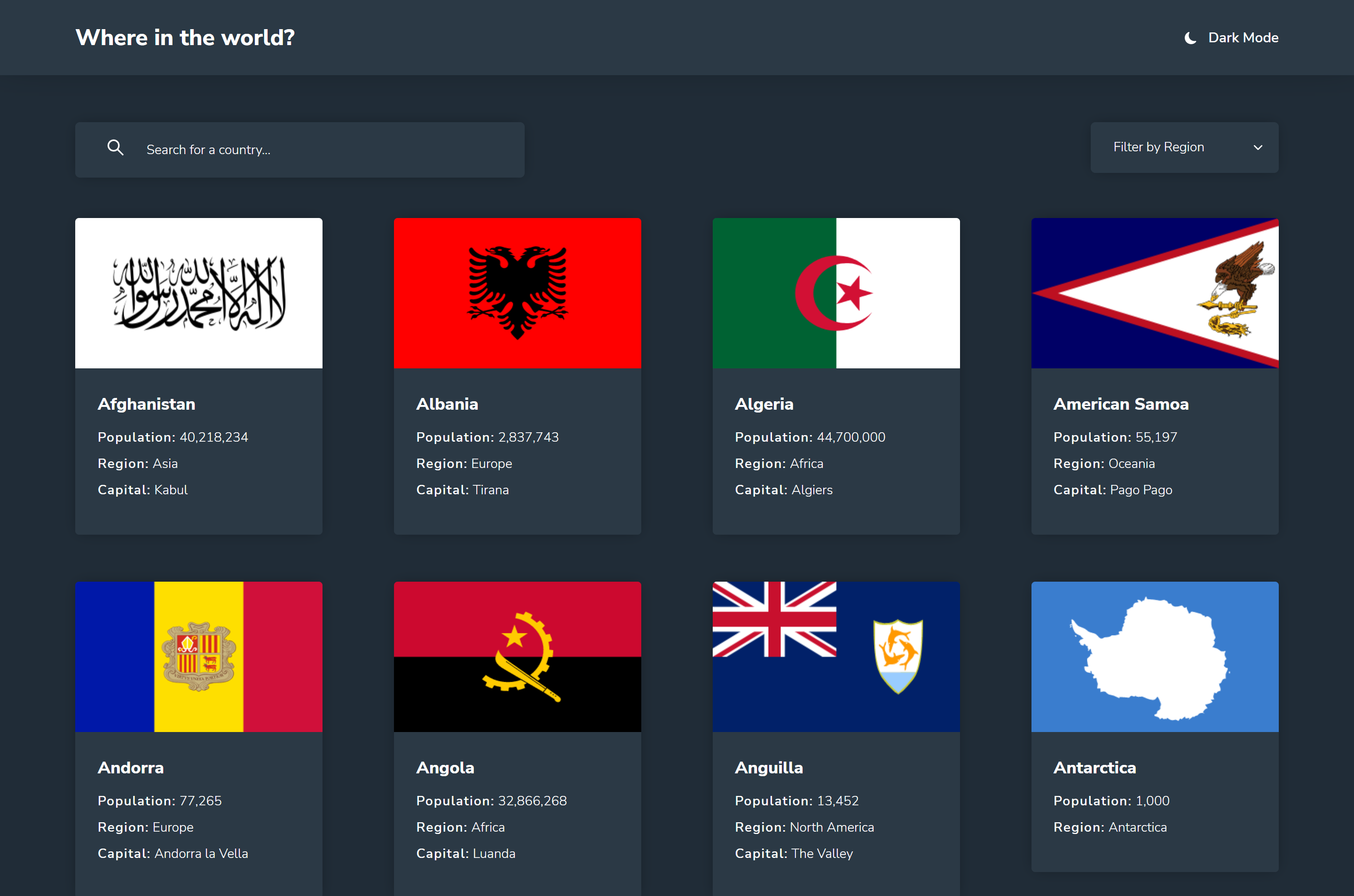 GitHub - CarlosERM/rest-api-countries: FrontEnd mentor Challenge