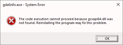 `from osgeo import gdal` and running `gdalinfo` fails on windows after ...