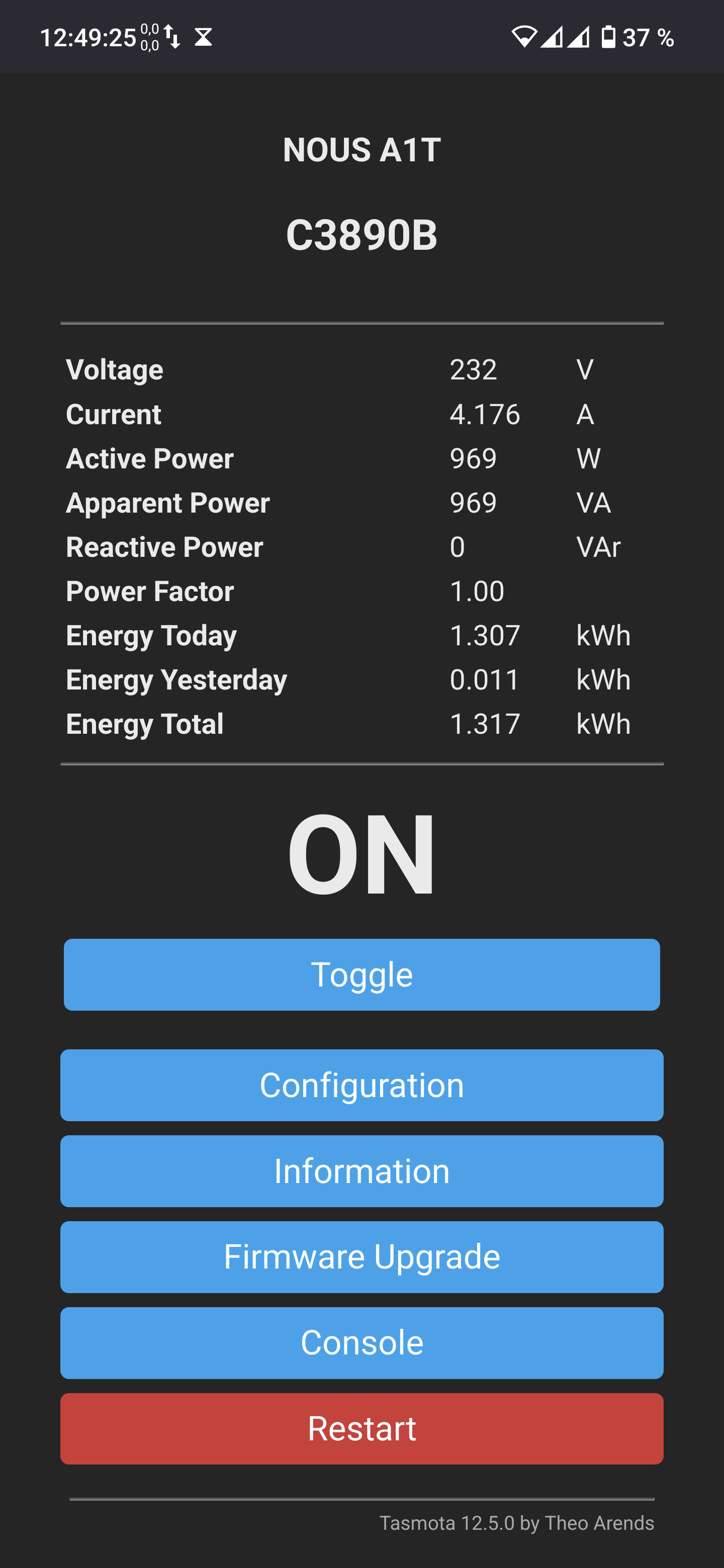 NOUS A1T kWh values 30% too high · arendst Tasmota · Discussion #18692 · GitHub