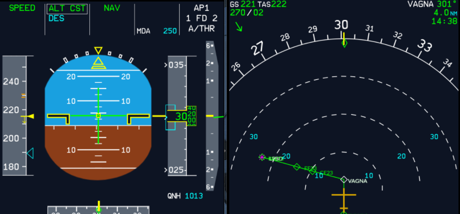 [BUG] No green dot on PFD for flaps 0 to 1 when speed decreases · Issue ...
