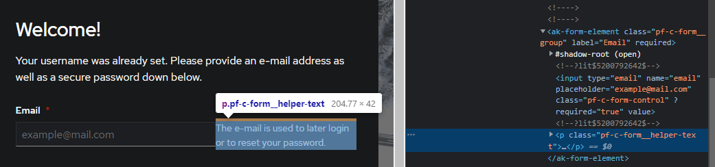 Promp Field: Help text seems to be rendered at the wrong place · Issue #2310 · goauthentik ...