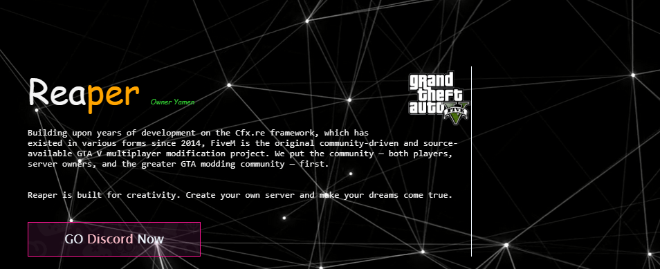 GitHub - amadich/reaper: Reaper Web Tunisia Created For Server Grand Theft Auto V 🍃