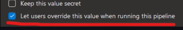 TriggerBuild yaml pipeline - Passing parameter doesnt override default value · Issue #192 ...