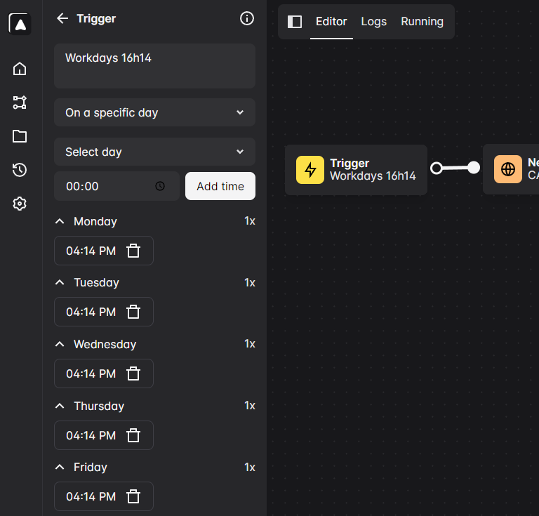 Trigger on a specific day does NOT start · Issue #432 · AutomaApp/automa · GitHub