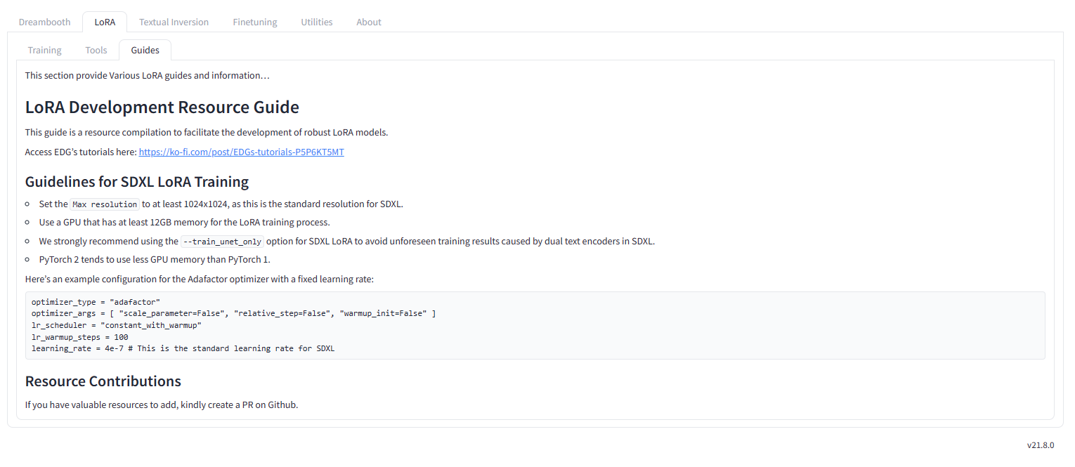 New feature: SDXL model training · Issue #1103 · bmaltais/kohya_ss · GitHub
