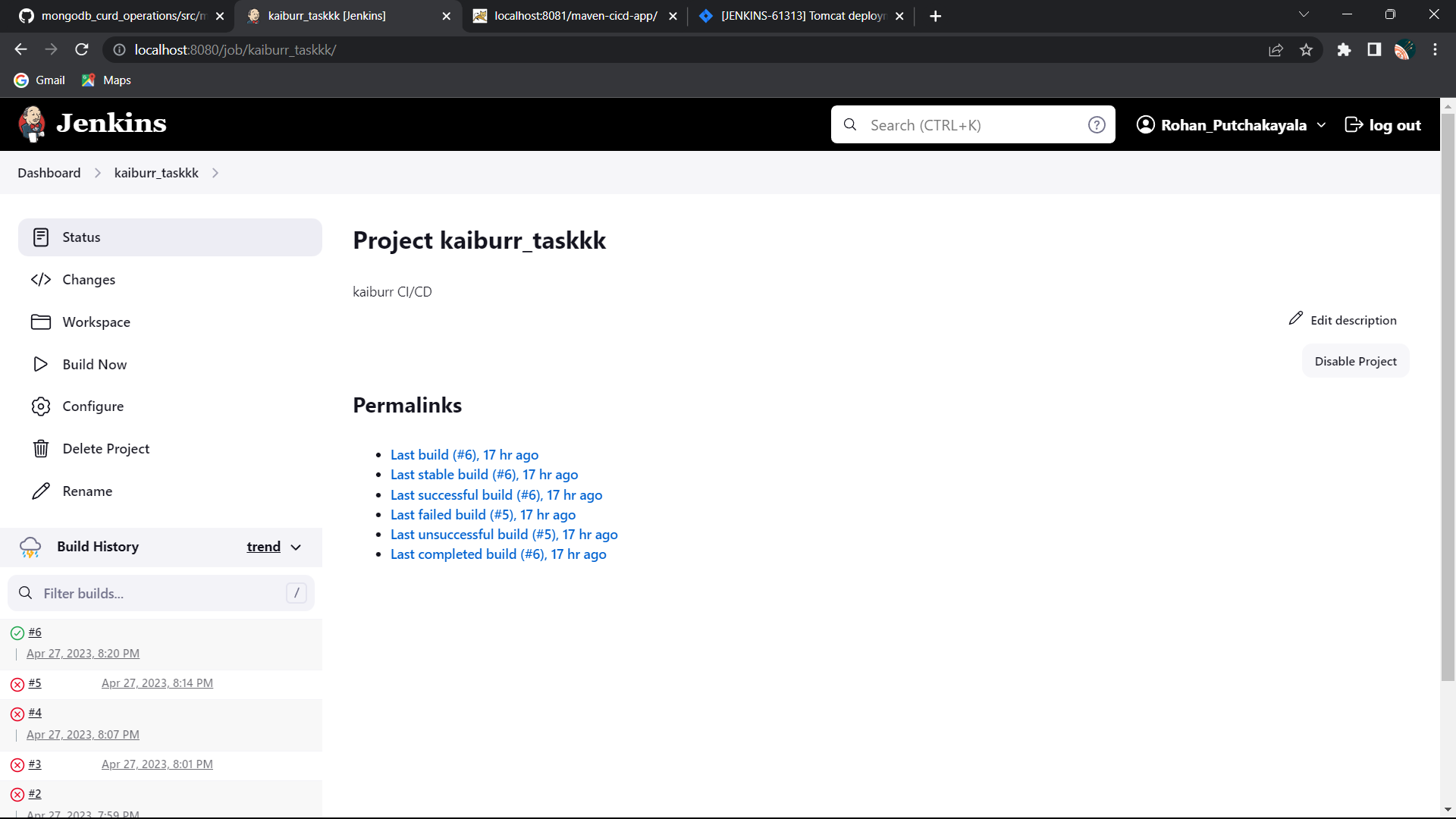GitHub - Rohan-Putchakayala/CI-CD-Pipeline