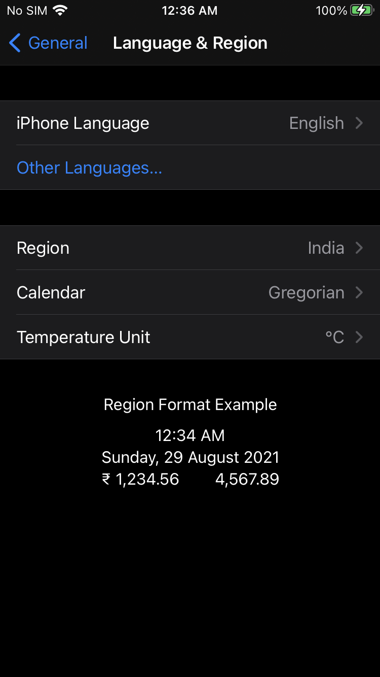 iOS app using a different language than primary language on the phone ...