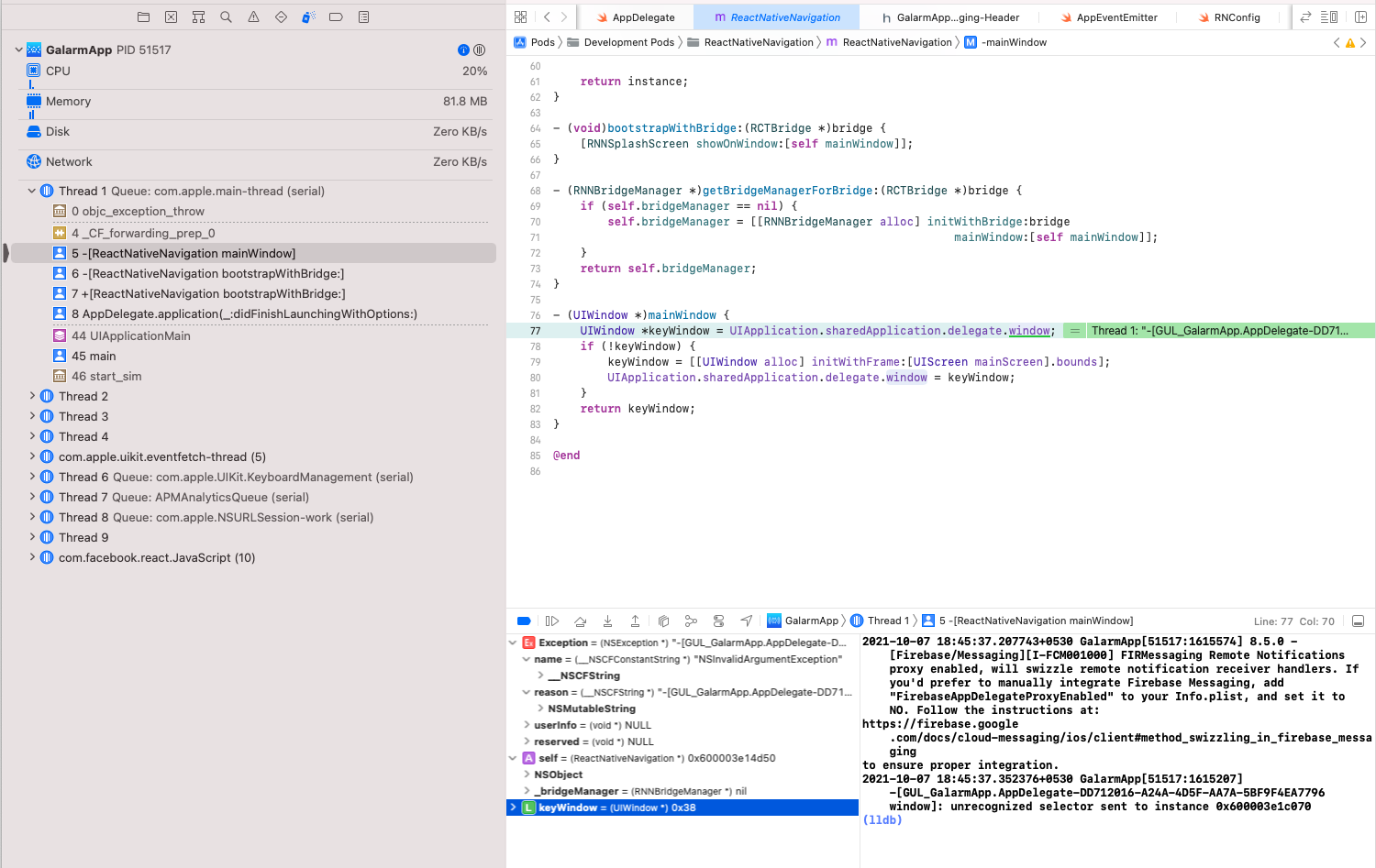 [iOS] appLaunched event is not fired after upgrading from 6.12.2 to 7.18.1 when using Swift ...