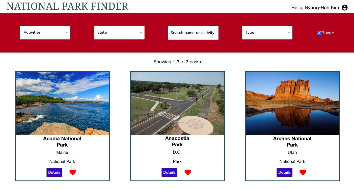 GitHub - byunghun3/national-park-finder