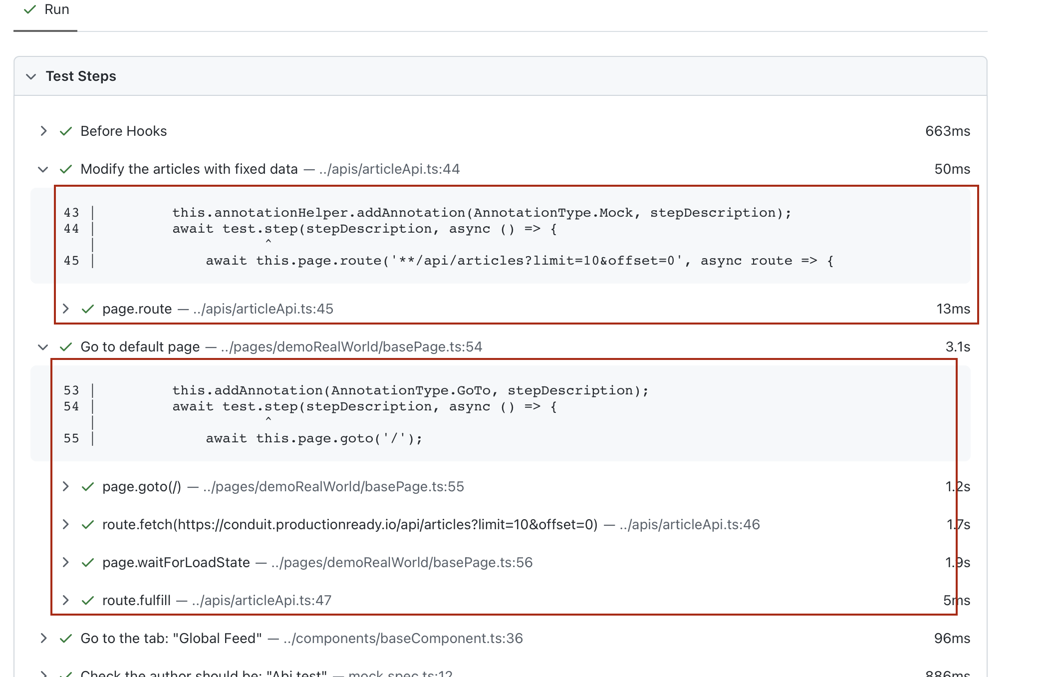 [REGRESSION]: Incorrect wrapping steps · Issue #23538 · microsoft/playwright · GitHub