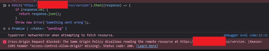 /version API endpoint blocked by CORS · Issue #1465 · miniflux/v2 · GitHub