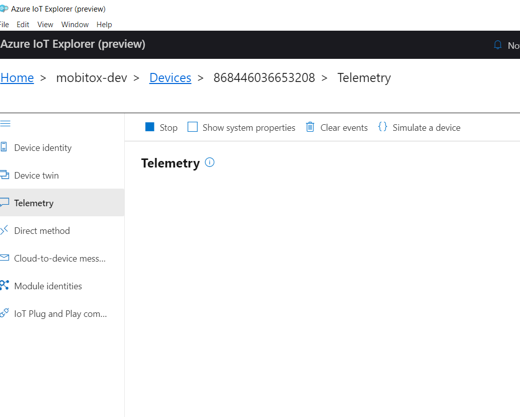 Bug Unable To Monitor Telemetry Events · Issue 456 · Azureazure Iot Explorer · Github